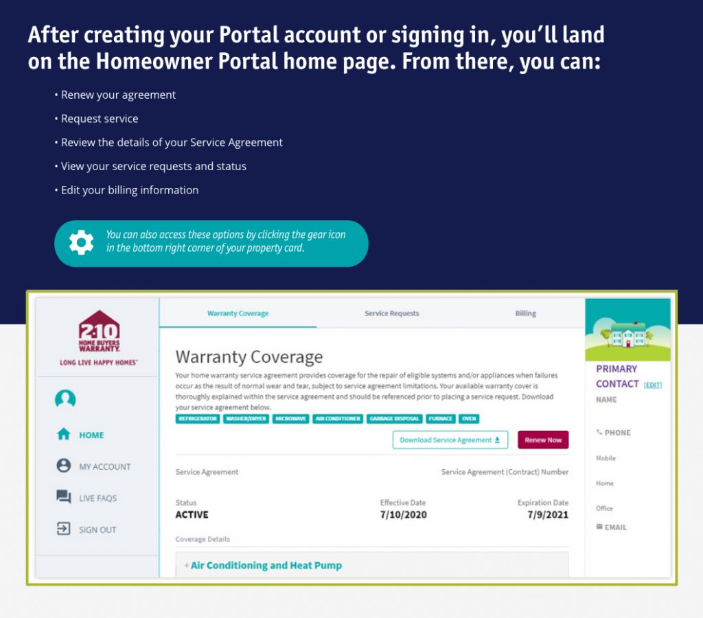 2-10 homeowner portal how to guide | 2-10 Home Buyers Warranty